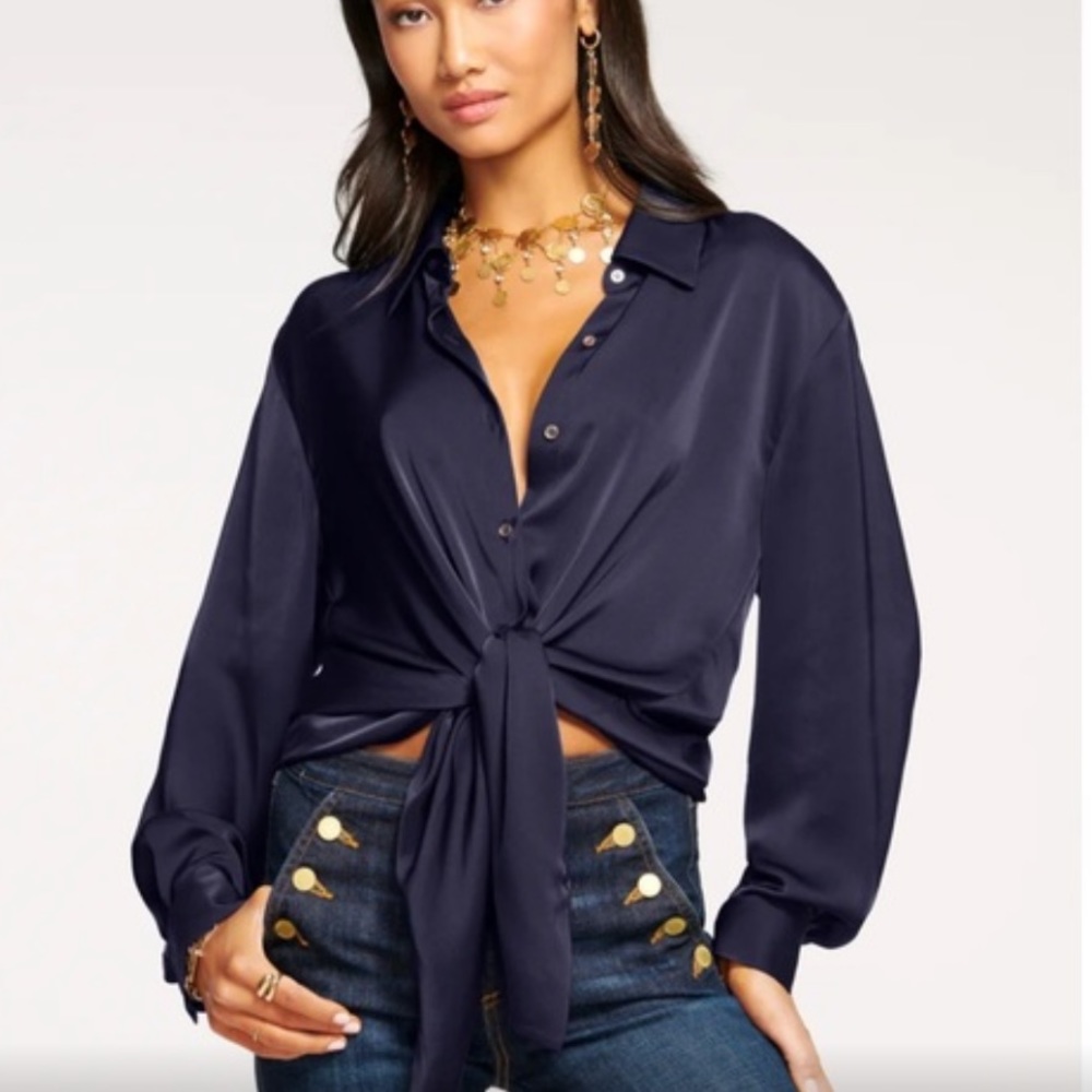 Ramy Brook Kolby Button Up Kolby Blouse - Gem